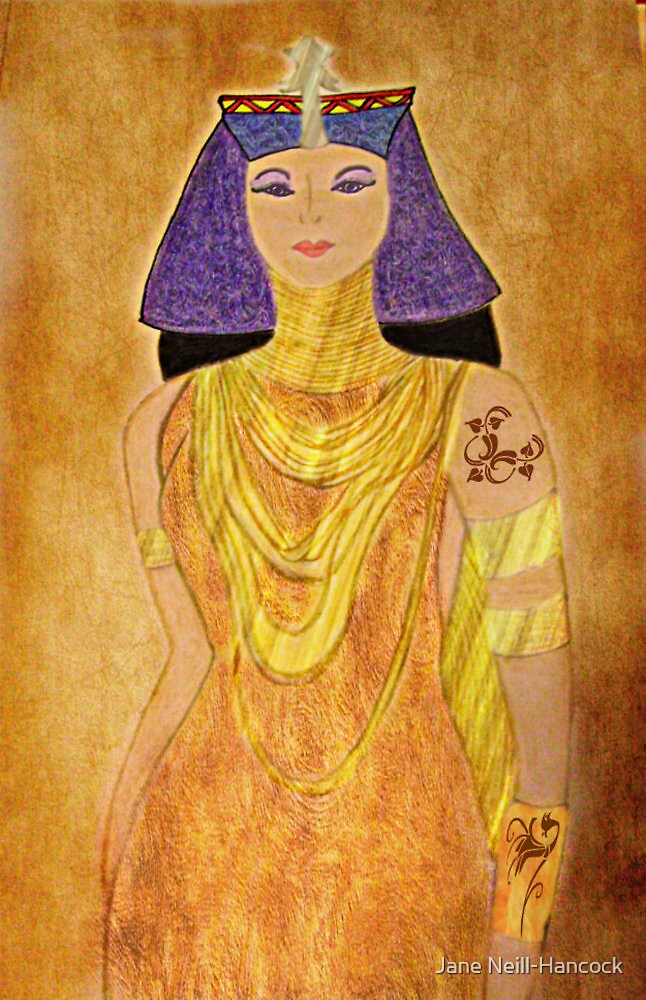 "Sobekneferu, First Female Pharaoh" by Jane Neill-Hancock | Redbubble