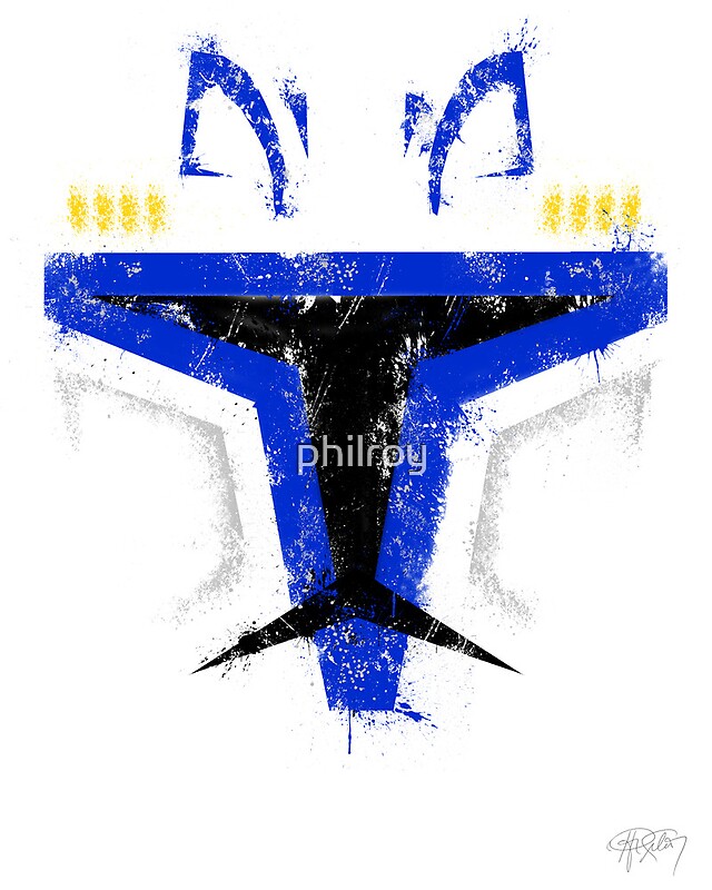 "Minimalist Captain Rex" by philroy | Redbubble
