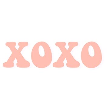 "Cute Aesthetic Pink XOXO" Sticker for Sale by CaitlinCerys | Redbubble