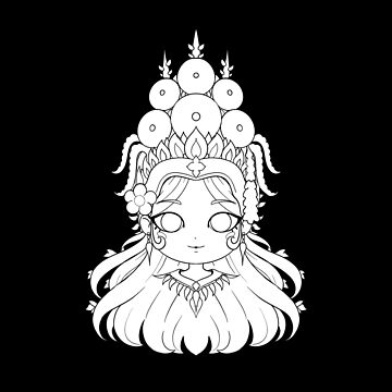 "Chibi Apsara Line" Sticker for Sale by rothanavatar | Redbubble