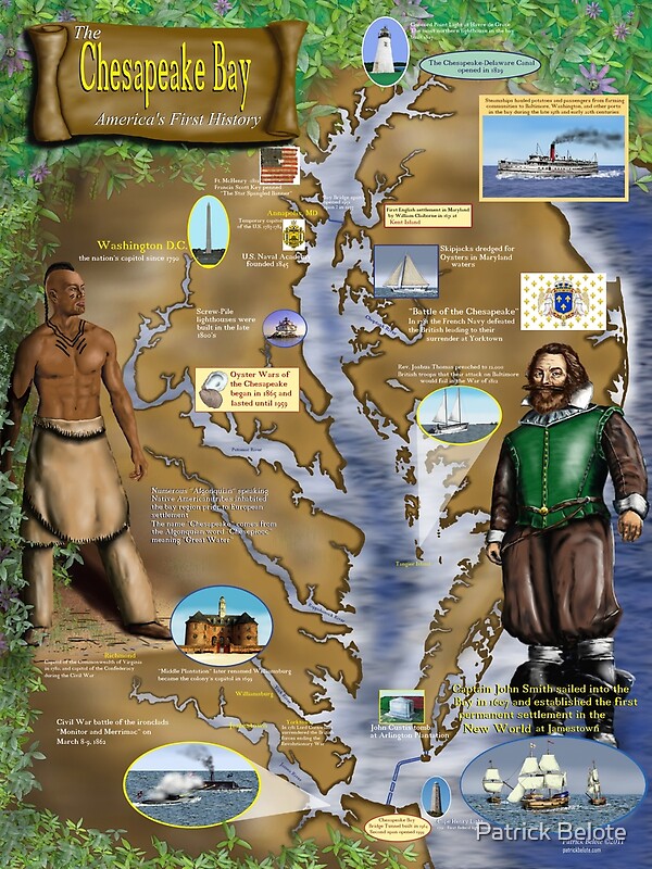 "CHESAPEAKE BAY HISTORY" by Patrick Belote | Redbubble