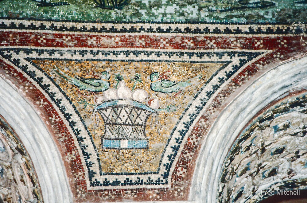 "Doves and flowers Mosaic San Vitale Ravenna Italy 19840414 0044 " by ...