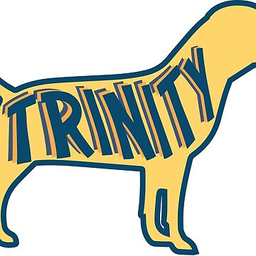 "Trinity College Dog Sticker" Sticker for Sale by gillrosedraws | Redbubble