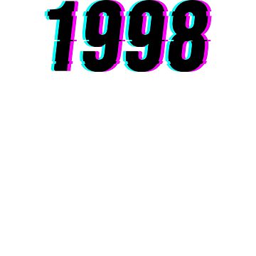 "Year 1998" Sticker by FabzzFR | Redbubble