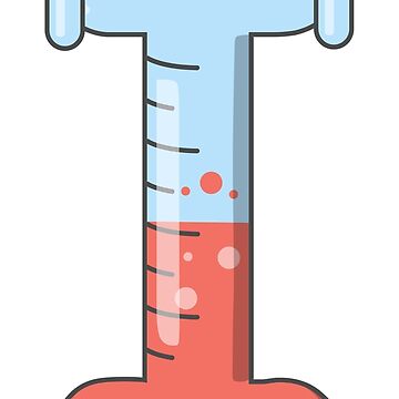 "Test Tube Letter I" Sticker for Sale by GeorgeLemon | Redbubble