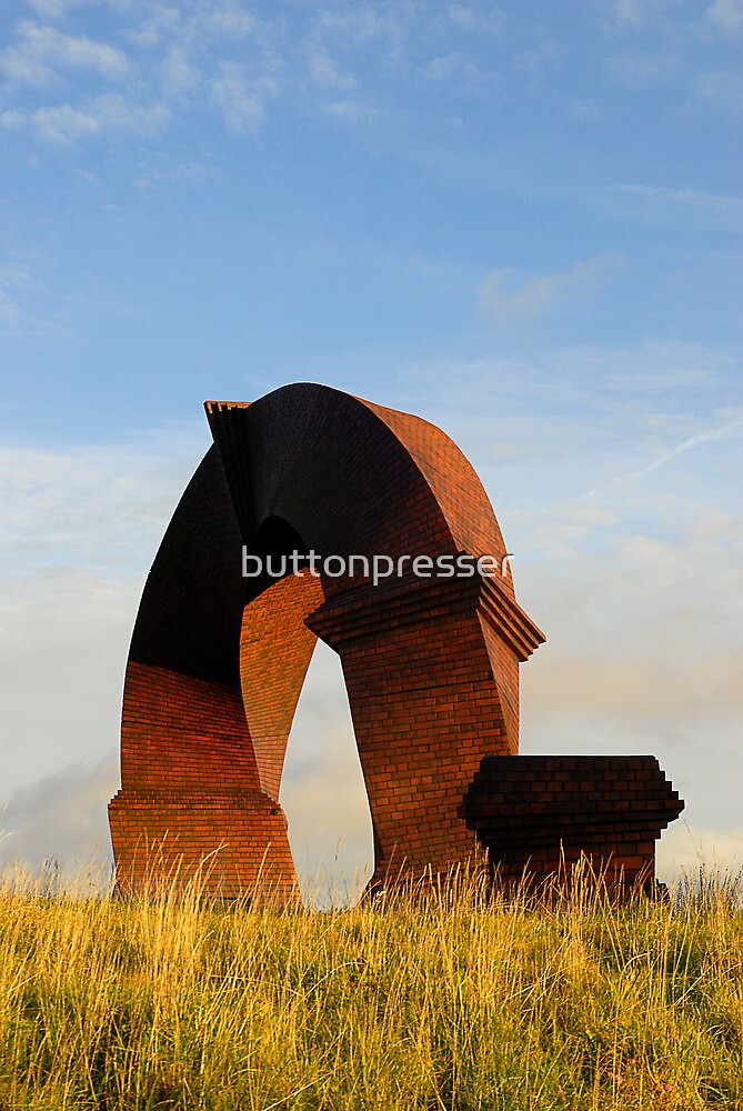 "Simnai Dirdro (Twisted Chimney), Rhymney, Wales (Portrait version)" by ...