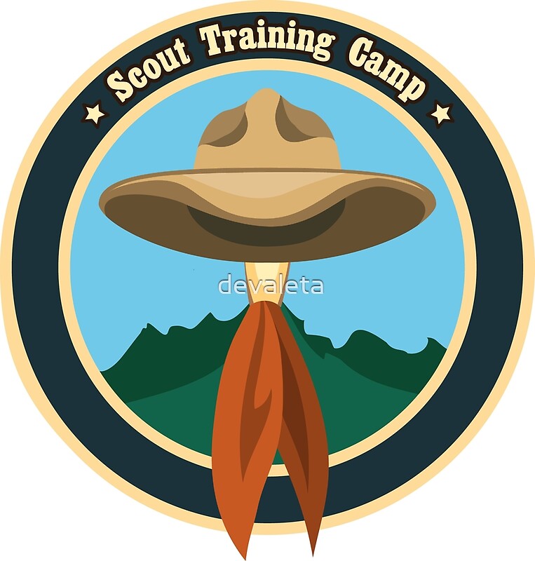 "Scout camp logo" by devaleta | Redbubble