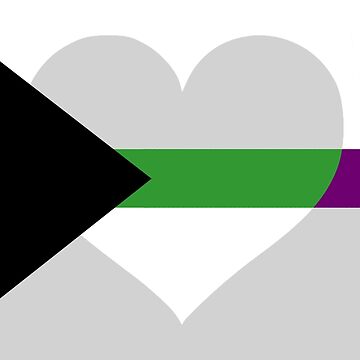 "Demisexual and Demiromantic Flag" Sticker for Sale by MizuSky | Redbubble