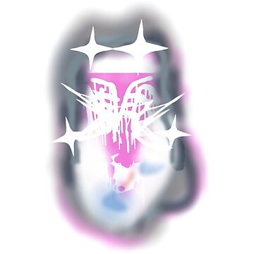 "Bladee Drain Gang IDOL pink white logo" Mask for Sale by 3stars9 ...