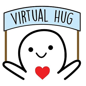 "Virtual Hug" Sticker for Sale by edinag18 | Redbubble