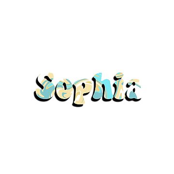 "Custom name Sophia " Sticker for Sale by liamasaro | Redbubble