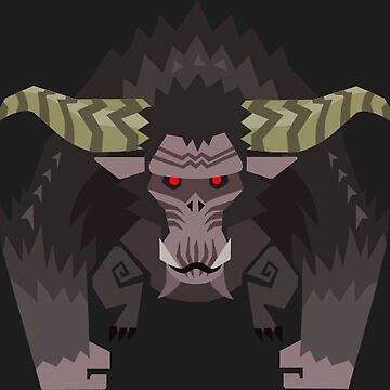 "Rajang" Sticker for Sale by matteturquoise | Redbubble