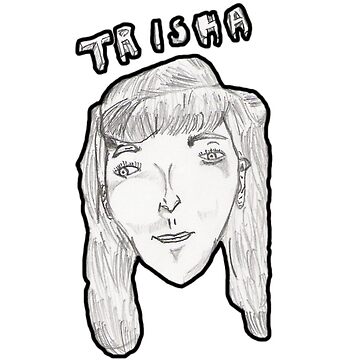 "Trisha Mini Head - Trisha" Sticker for Sale by x x | Redbubble
