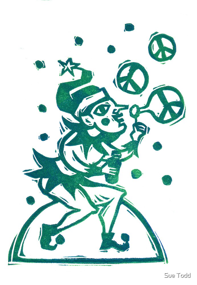 "Peace Elf" by Sue Todd | Redbubble