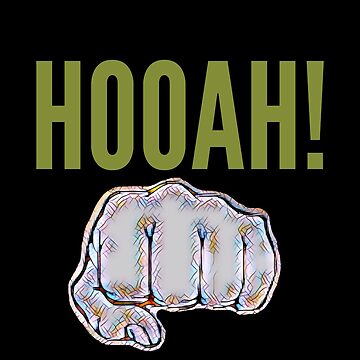 "HOOAH" Sticker for Sale by Michael & Val Saletta | Redbubble