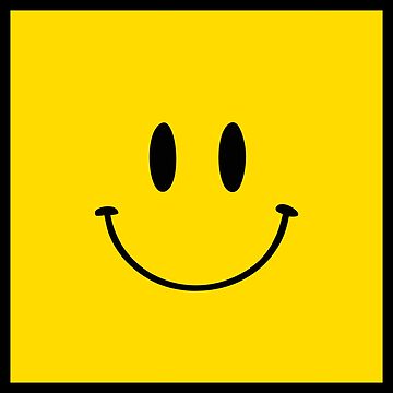 "Square Smile | Happy Face | " Sticker for Sale by HappyFaceCo | Redbubble