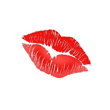 "Kissy Lips" Sticker for Sale by snwyner | Redbubble