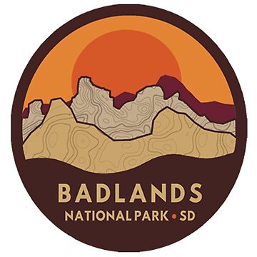 "Badlands National Park" Sticker for Sale by stephhaus | Redbubble