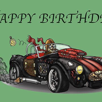 "AC COBRA STYLE STEAMPUNK BIRTHDAY CARD" Greeting Card for Sale by ...