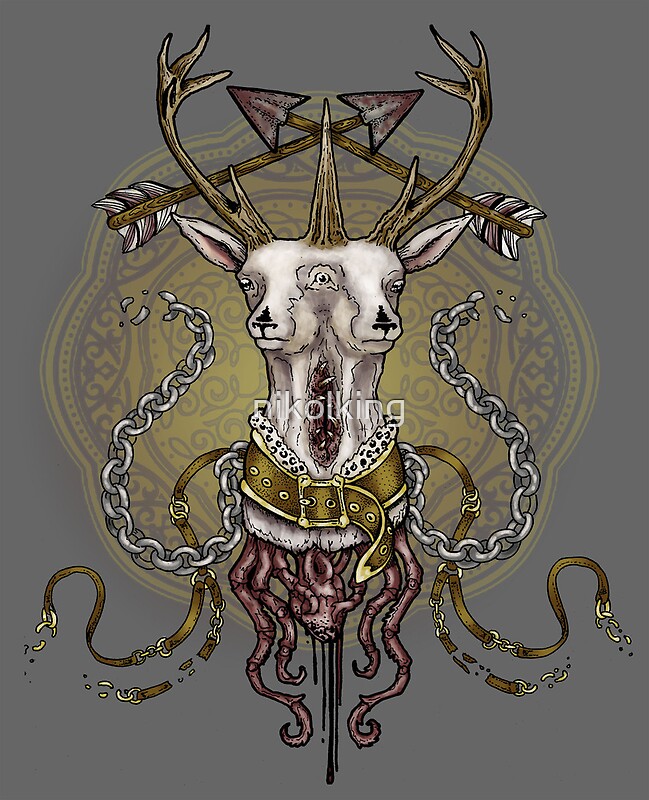 "Deer Beast" by nikolking | Redbubble