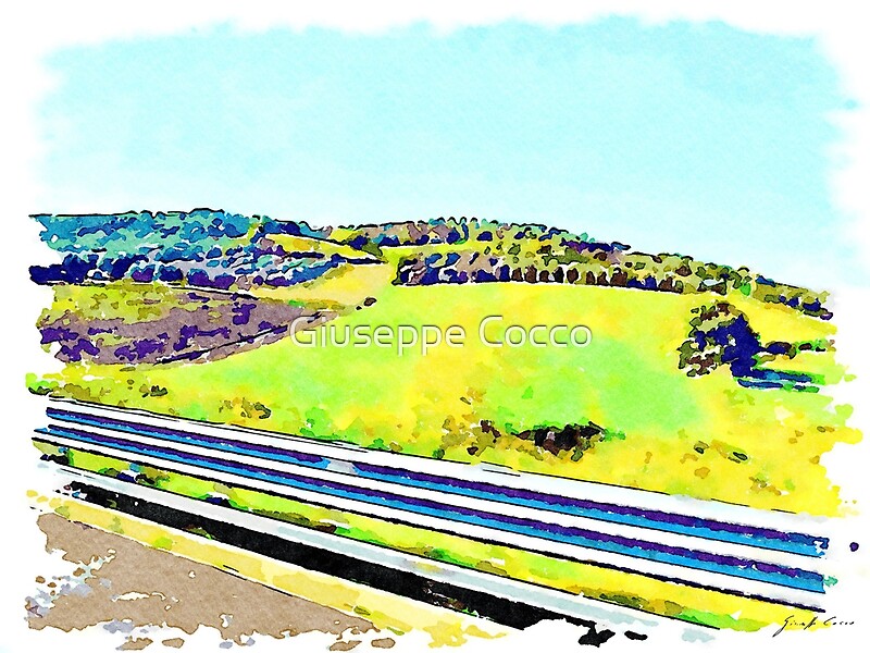 "Calabrian landscape with countryside from the road" by Giuseppe Cocco ...