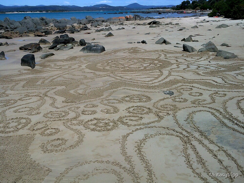 "Sand Beach Doodle Pattern" by fantasytripp | Redbubble