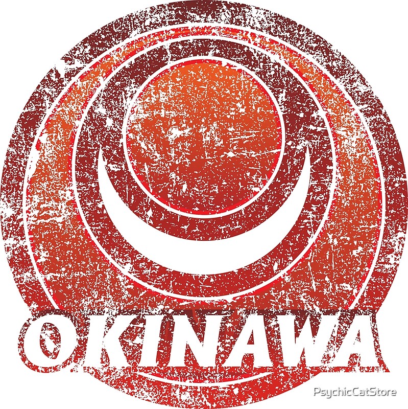 "Okinawa Prefecture Japanese Symbol Distressed Anime Style" by ...