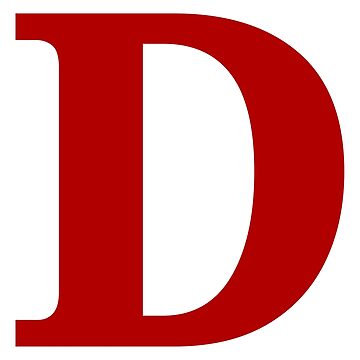 Lámina fotográfica for Sale con la obra «Letra de color rojo D» de ...