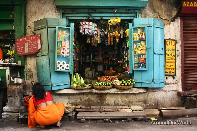 "Indian Corner Shop" by AroundOurWorld | Redbubble