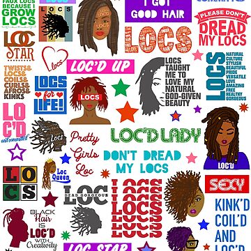 "Positive Locs Quotes for Black Women" Postcard for Sale by ...