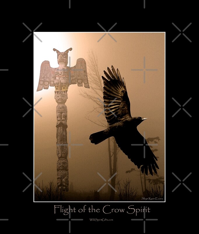 ""Flight of the Crow Spirit"" by Skye Ryan-Evans | Redbubble