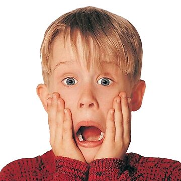 "Kevin McCallister "ahh" scream" Sticker for Sale by jmw115 | Redbubble