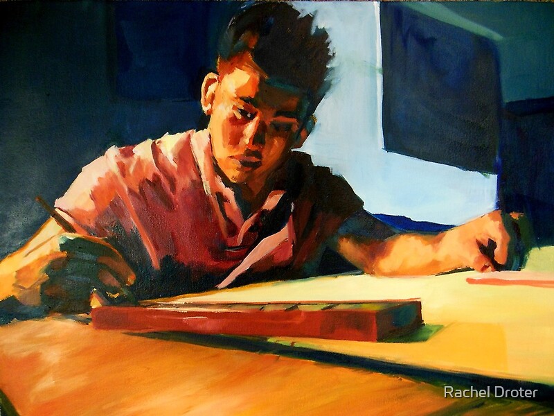 "Artist at Work" by Rachel Droter | Redbubble
