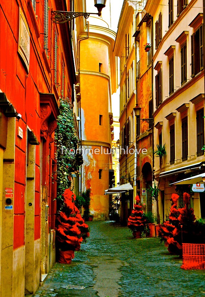 "Alley in Rome" by frommelwithlove | Redbubble