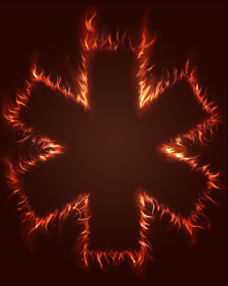 "Firefighter's Star of Life" by HannahRayner | Redbubble