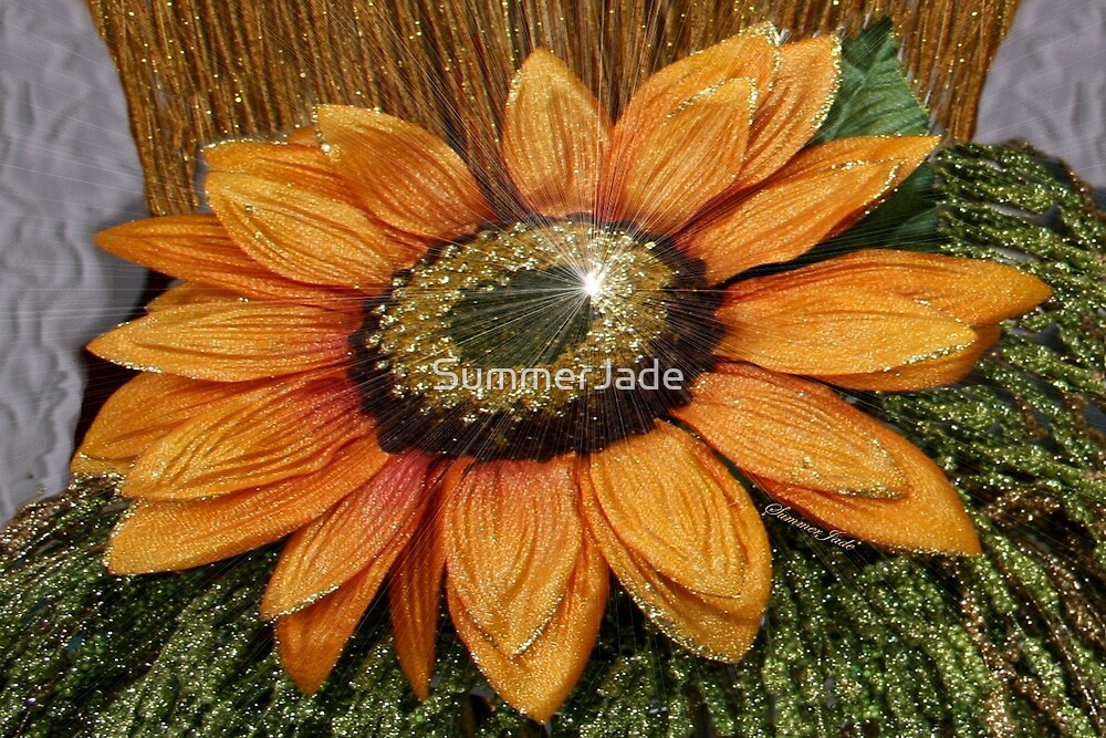 "Sunflower Bling ~ Straw into Gold" by SummerJade | Redbubble
