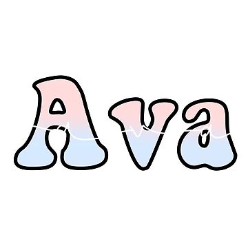"Ava custom" Sticker for Sale by chloemadesigns | Redbubble