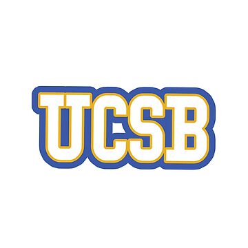 "UCSB College Letters Isla Vista Color Block Gauchos Santa Barbara ...