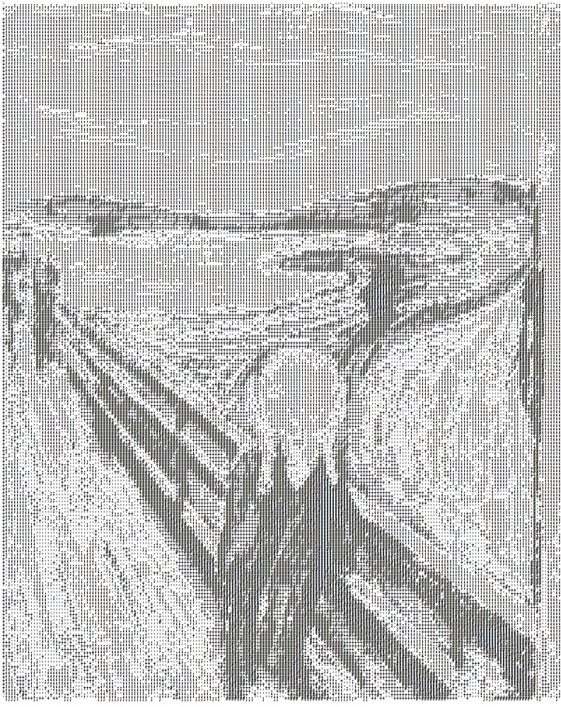 "The Scream ASCII Art Poster" by Alexandru Stanoi | Redbubble