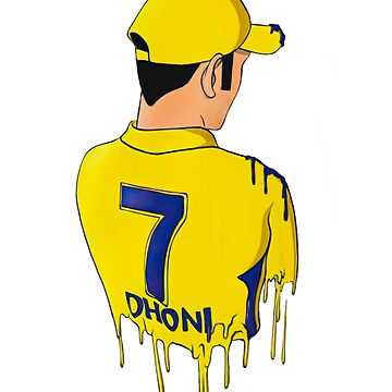 "Dhoni - ms Dhoni - csk" Art Board Print for Sale by SylviasGarcia ...