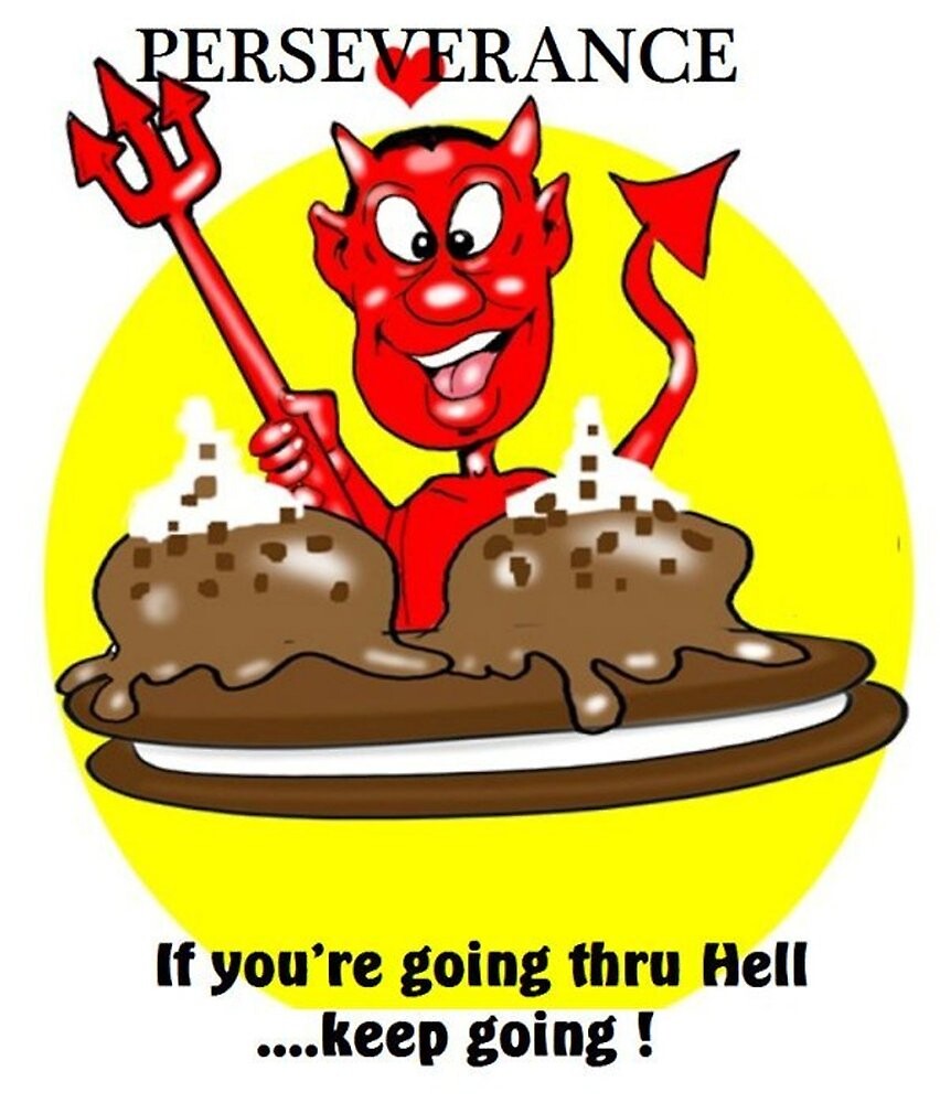 "PERSEVERANCE CARTOON QUOTE" by InspireCartoons | Redbubble