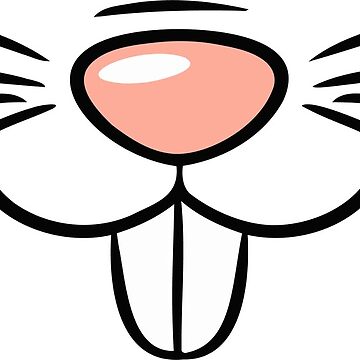 "Rabbit Bunny mouth" Sticker for Sale by mydreamshop | Redbubble