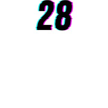 "28" Sticker for Sale by FabzzFR | Redbubble