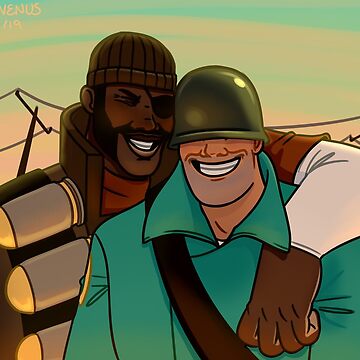 "TF2: Soldier & Demoman" Sticker for Sale by twinvenus | Redbubble