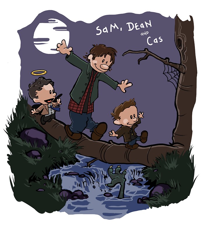 "Sam, Dean, and Cas" Art Prints by Kiki Jenkins | Redbubble