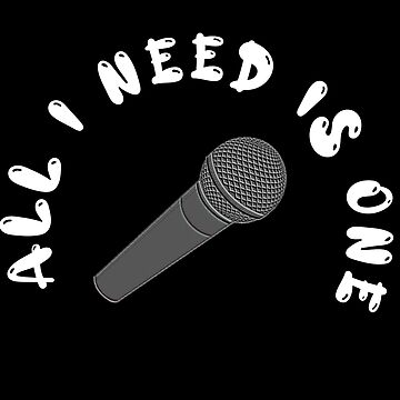"One Mic" Sticker for Sale by IronLungDesigns | Redbubble