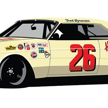 "1966 Junior Johnson Ford Galaxie" Sticker for Sale by John Jenkins ...