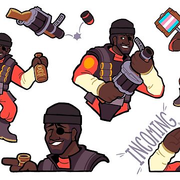 "Demoman TF2" Sticker for Sale by Wendy Morrison | Redbubble