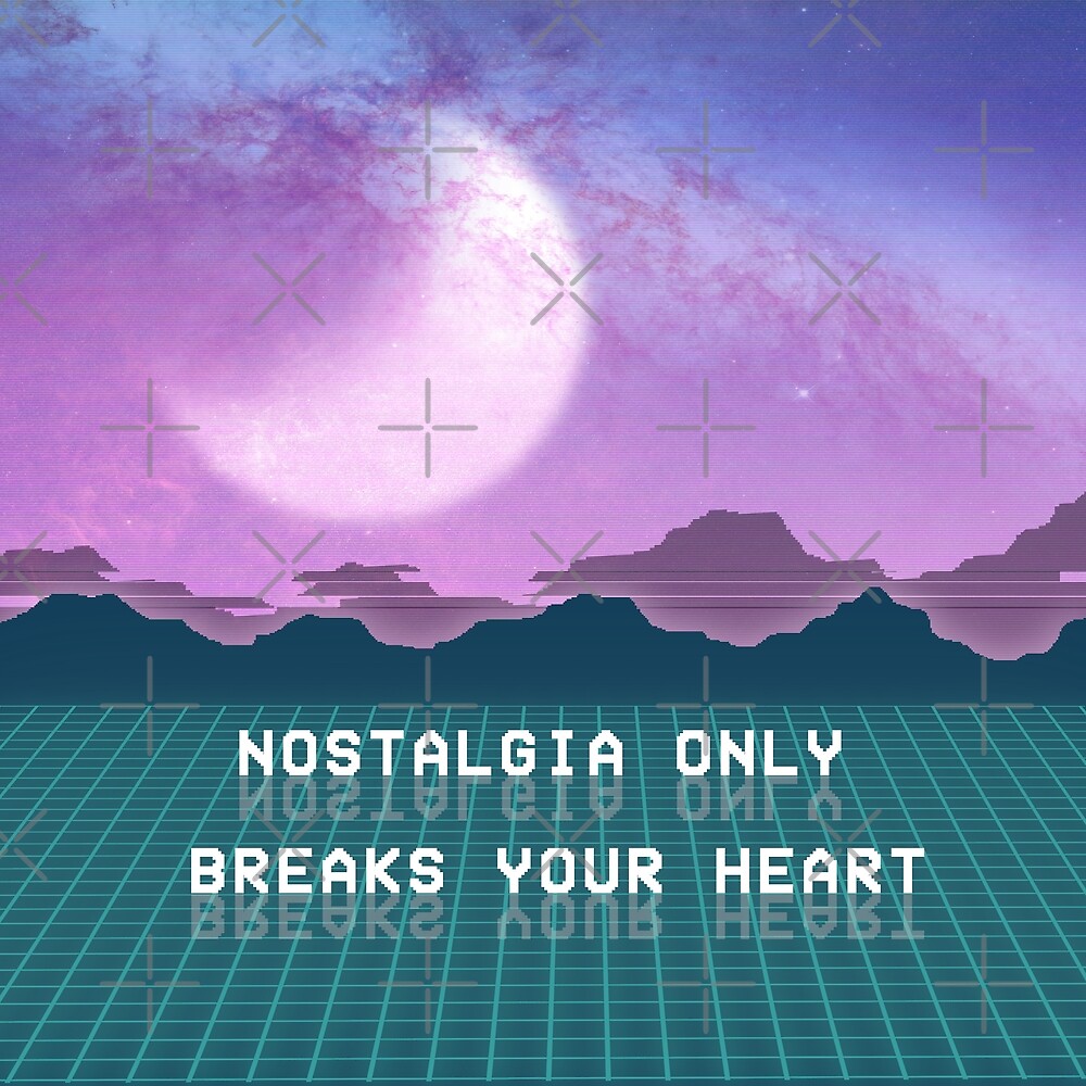 "Vaporwave Aesthetic Nostalgia Style" by NervousInkling | Redbubble