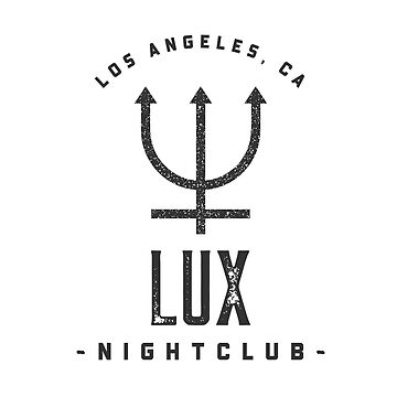 "Lucifer Morningstar Lux Nightclub" Art Board Print for Sale by ...